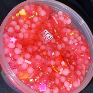 Bingsu Slushie Slime gamer Girl SCENTED Pink Crystal Clear Bingsu and ...