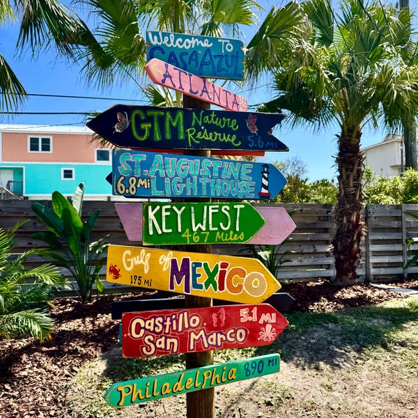 Directional Signs | Tiki Decor | Tropical Home Decor | Yard Destination ...