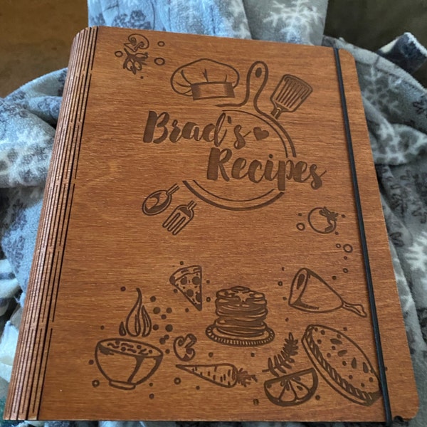 Personalized Recipe Book: Custom Engraved Familys Heirloom Recipes ...