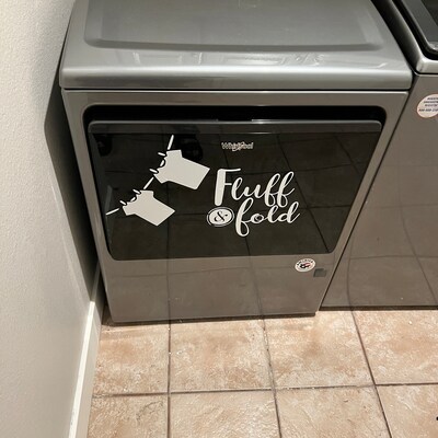 Set of 2 Decals, Cute Bubbly Decals for Washer and Dryer, Vinyl ...