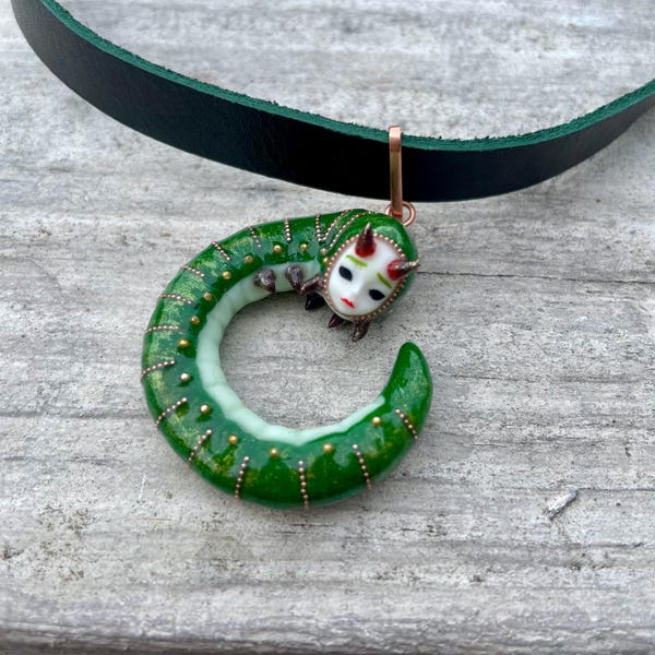 Caterpillar Pendant Larva Worm Maggot Butterfly Pupa Fantastic Insect ...