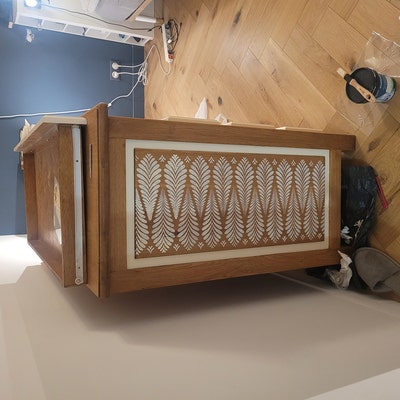 BIBA Retro Wooden Inlay Only Panel for Furniture. Geometric Wood Panel ...