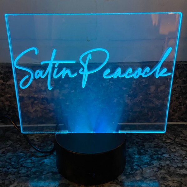 Custom Light up Name Sign (neon Name Plate Sign Lookalike ...
