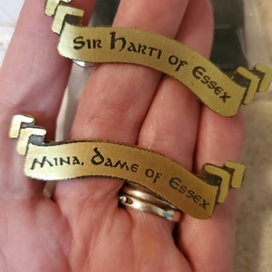 Name Banner Pin Renaissance Faire Ren Fest Renaissance Jewelry Name ...