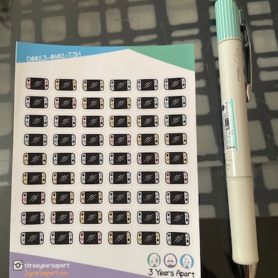 Bullet Journal Monthly Sticker Kit Custom Color Functional & - Etsy