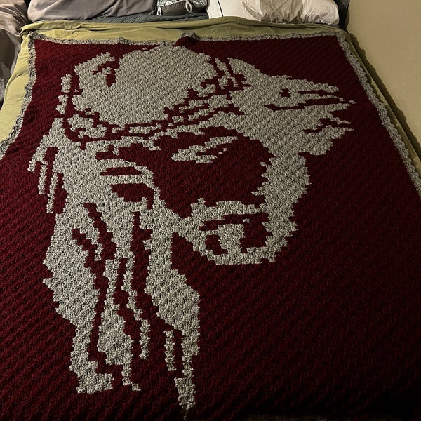 JESUS C2c Crochet Graph Pattern With Row by Row Color Chart ...