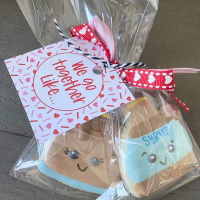 Instant Download We Go Together Like Valentine Cookie Tag, Red Pink ...