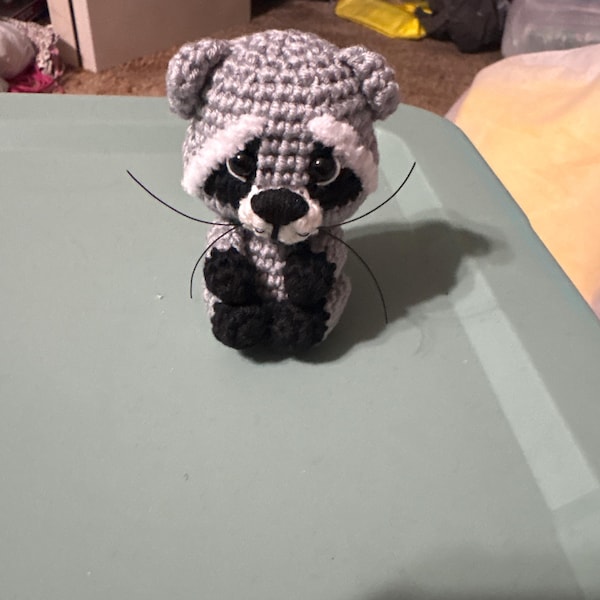 Possum Christmas Stocking Crochet Opossum, Holiday Stocking Possum Bag ...