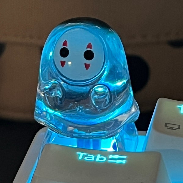 No-face Artisan Keycap: Kawaii Anime Mechanical Keyboard Cap - Etsy