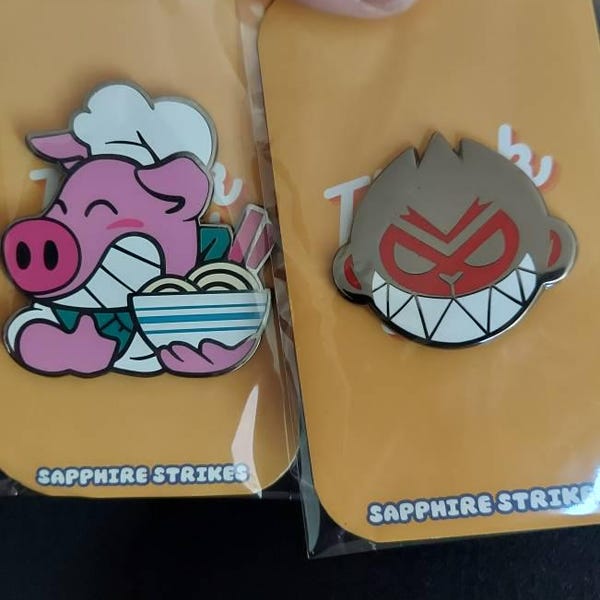 LMK: Sun Wukong and Macaque Logo | Enamel Pin - Etsy