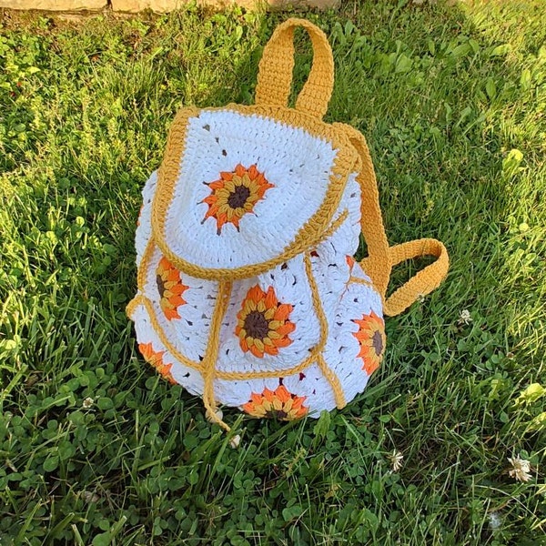 MINI Sunflower Backpack PDF Pattern! With Adjustable AND Removeable ...