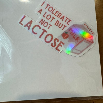 Dont Tolerate Lactose Laptop Stickers, Funny Stickers, Sarcasm Laptop ...