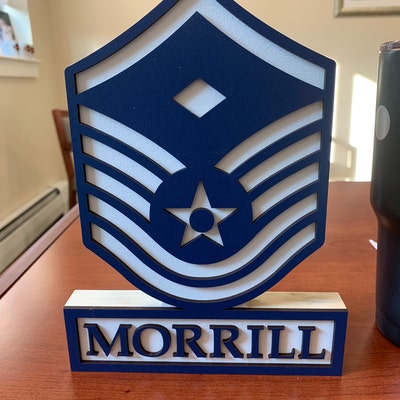 USAF Self Standing Rank Name Plate United States Air Force - Etsy