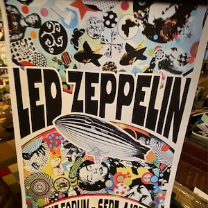 Led Zeppelin 1970 Tour Los Angeles Forum 12" X 18" Promo Concert ...