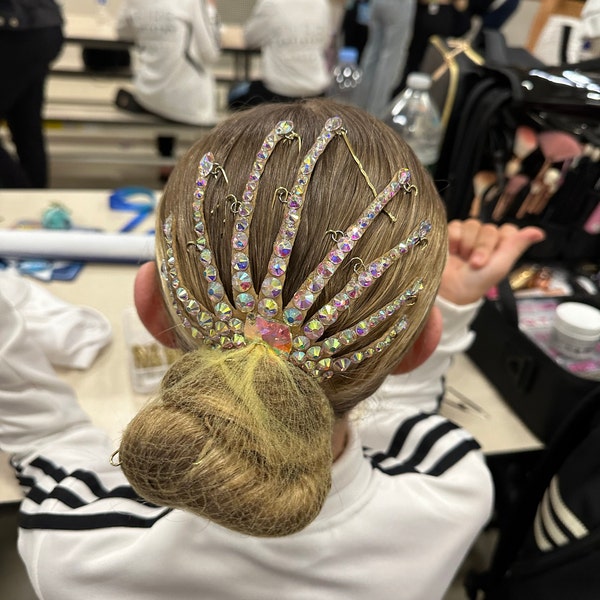 Ballroom Rhinestones Decorative Hairpiece . Dance Jewelry. Dance Hair ...