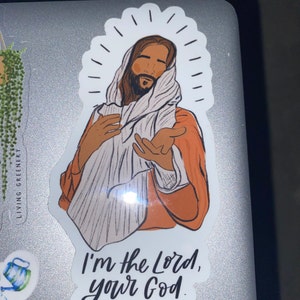 I'm the Lord Your God Jesus's Illustration Bible Stickers Christian ...