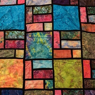 Stained Glass Batik Quilt Pattern Digital (Download Now) - Etsy