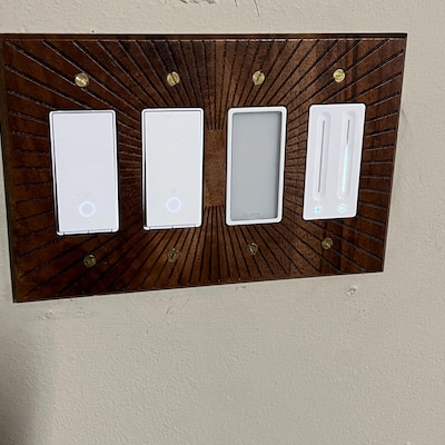 3 Pack Wood Light Switch Plate Cover for Outlets and Plugs in Your Mid ...