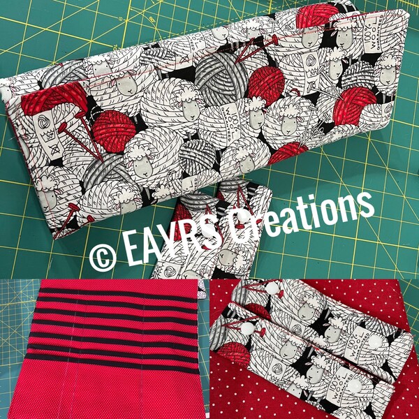 Fabric Pattern Circular Knitting Needles Case Pattern - Etsy