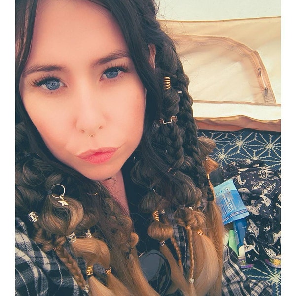 Festival Braids on Ties, Re Usable Braids, Braids on Bobbles, Bubble ...