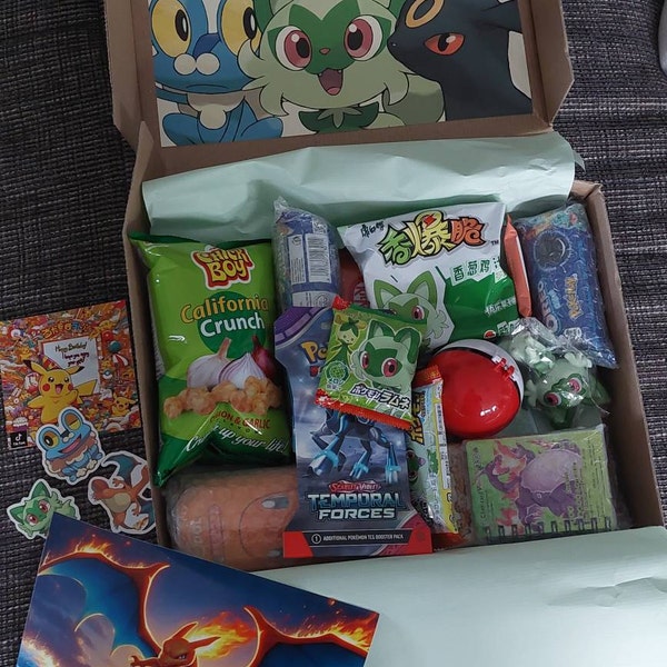 Grass / Bug Themed Pokémon Gift Box Set - Perfect for Collectors & Fans ...