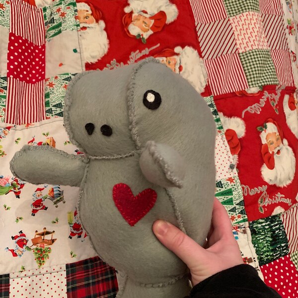 Manatee Sea Creature Sewing Pattern PDF - Plush Toy Animal - Etsy