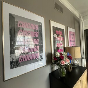 Hot Pink Welcome Home Chic Welcome Home Sign, Pink Entryway Print, Hot ...