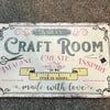 Custom Metal Craft Room Decor, Quilt Room, Personalized Sign, Custom ...