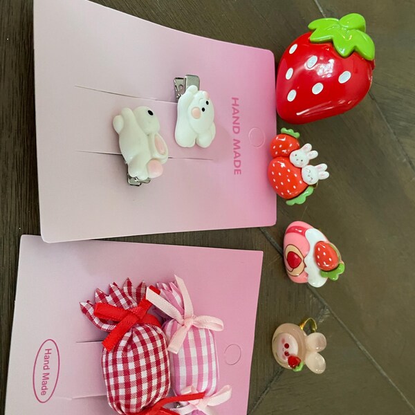 Bunny Cafe 2-way Clip - Etsy