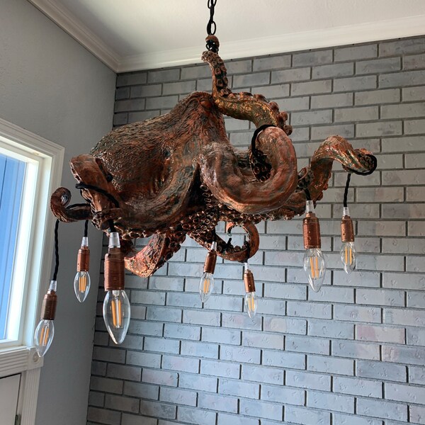 Huge! Octopus Tentacle Chandelier Cthulhu Mythos Fantasy Steampunk ...