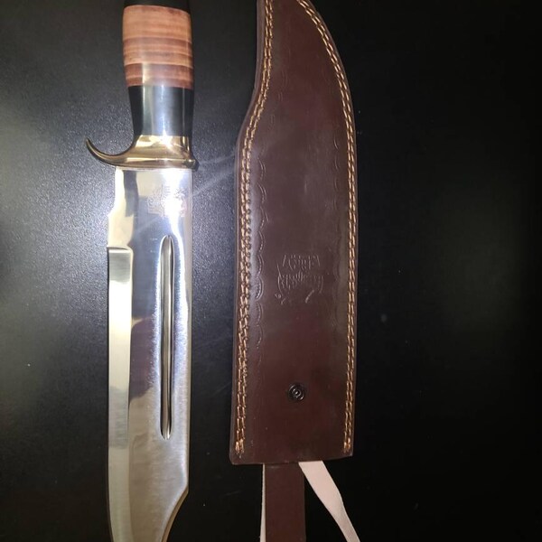 18" Large Handmade Bowie Knife, Crocodile Dundee Knife D2 Steel ...