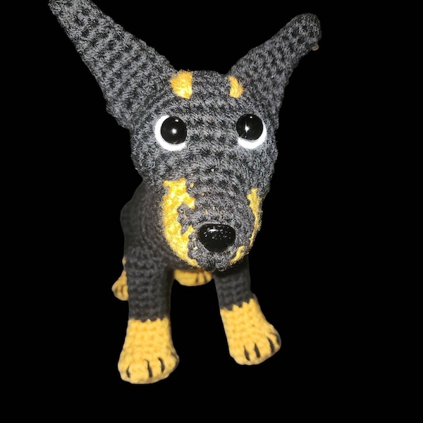 Crochet Doberman Dog Pattern, Amigurumi Puppy (PDF Pattern) - Etsy