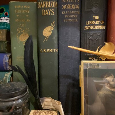 Halloween Book Stack / Decorative Books / Ghost Stories/ Black and Red ...