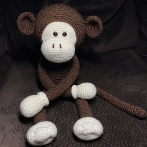 Mike the Monkey Amigurumi Crochet pdf Pattern EN DK & NL | Etsy