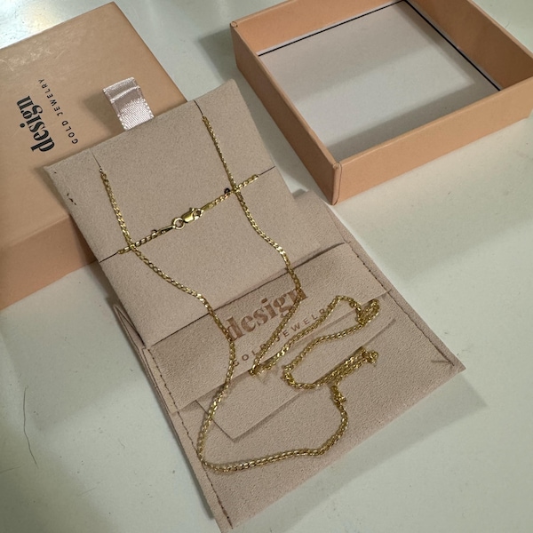 Solid 14K Gold Cuban Link Chain Necklace - Etsy