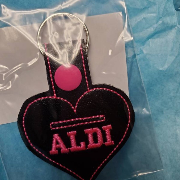 Aldi Keychain, Aldi Heart Keychain, Aldi Keyfob, Aldi Snap Tab, Aldi ...
