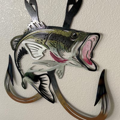 Metal Redfish Plasma Cut Sign Art Red Fish Fishing Lake Ocean Beach ...