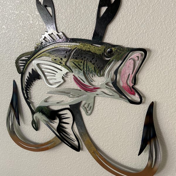 Metal Redfish Plasma Cut Sign Art Red Fish Fishing Lake Ocean Beach ...