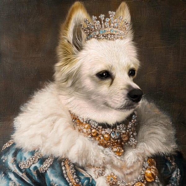 Custom Pet Portrait From Photo, Royal Pet Portrait, Regal Cat Portrait ...