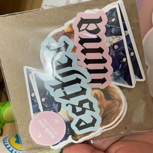 Year Stickers, Gothic Font Year Sticker, Custom Old English Vinyl ...