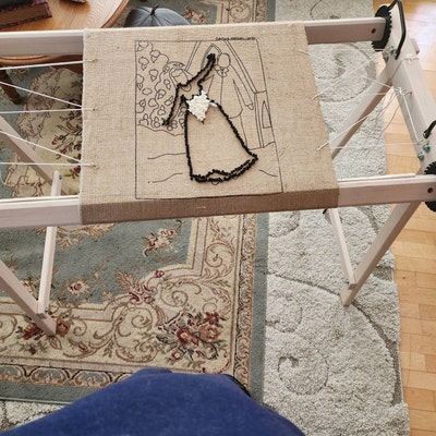 Solid Hardwood Cheticamp Rug Hooking Frame - Etsy