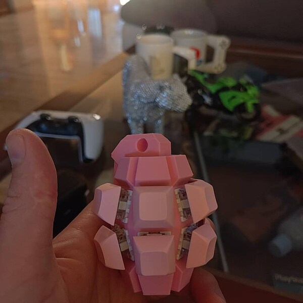 Pink Mechanical 10 Key Grenade Fidget - Etsy