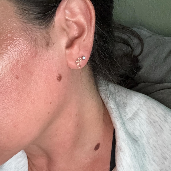 16G D Shape Hoop • Titanium Clicker Hoop • Half Circle Septum Ring ...