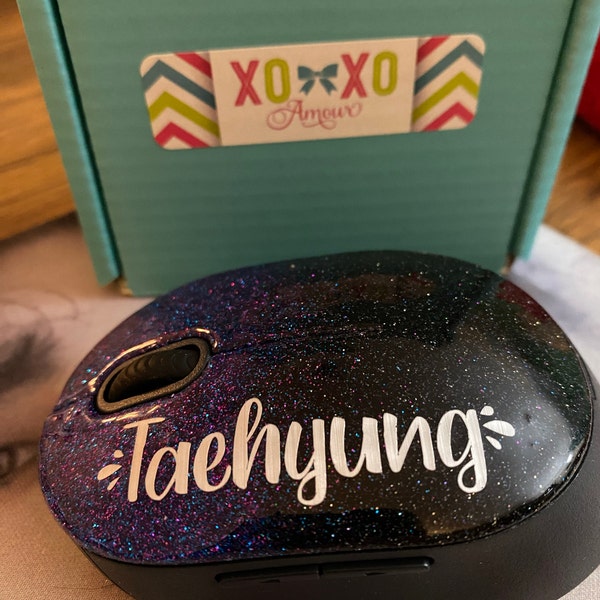 Glittered Computer Mouse, Personalized Wireless Mouse, Custom Computer ...