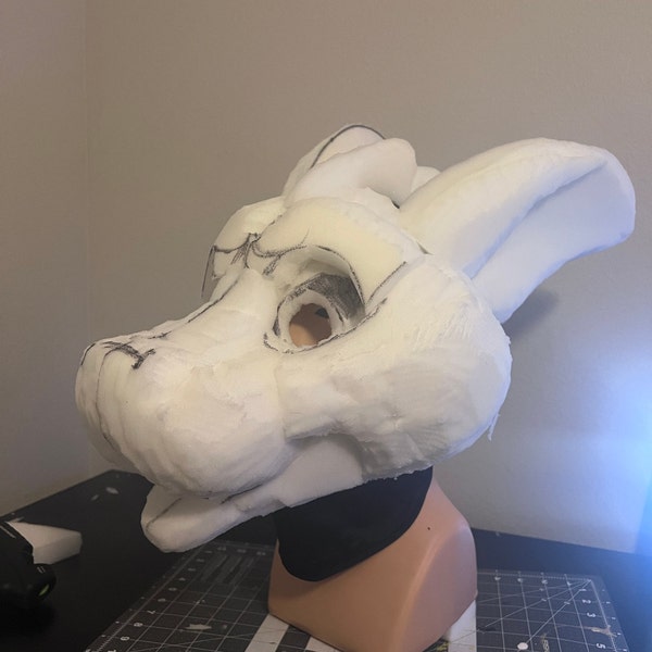 DIGITAL Manokit Foam Head Base Pattern/template for Fursuits - PDF ...