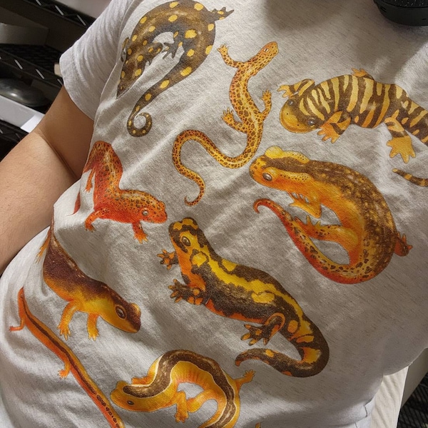 All Salamanders Tee for Amphibian Lovers, Cottagecore Clothing ...
