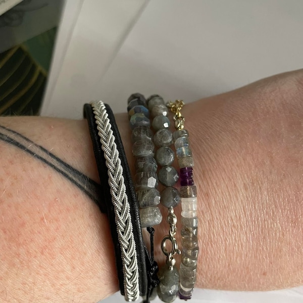 Swedish Sami Bracelet of Pewter Thread With 4 % Silver and Reindeer ...