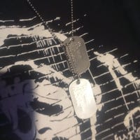 Simon 'ghost' Riley US Military Dog Tag Set With Personalised Text ...