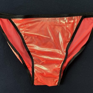 The Estelle Satin Panty Vintage Style Sexy Hi-cut Leg Bikini Panties ...