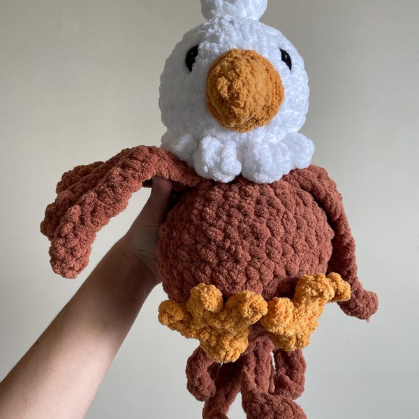 Swoop the Bald Eagle | Digital PDF Crochet Pattern | Amigurumi Crochet ...